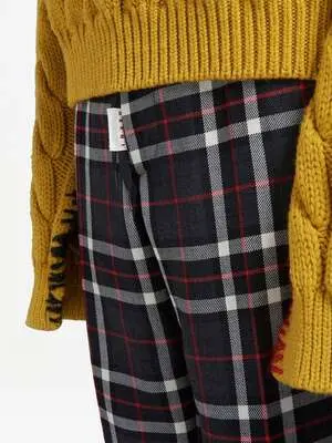 Marni Checked Wide-leg Trousers