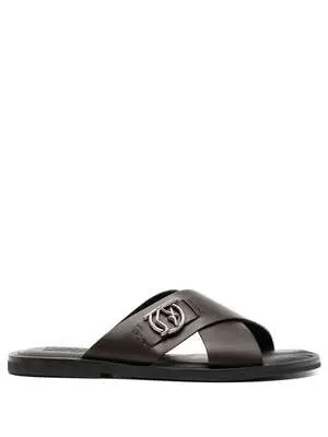 FERRAGAMO Logan Logo-plaque Sandals