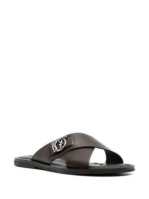 FERRAGAMO Logan Logo-plaque Sandals
