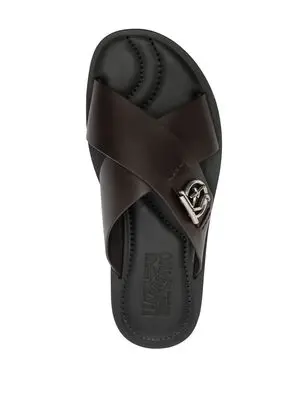 FERRAGAMO Logan Logo-plaque Sandals