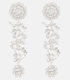 JENNIFER BEHR Larissa Embellished Drop Earrings - Silver