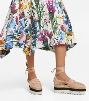 Stella McCartney Gaia Platform Espadrilles - Pink