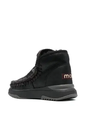 Mou Crochet Stitch-trim Sneakers