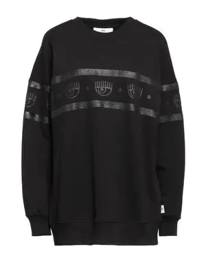 CHIARA FERRAGNI Cotton Sweatshirt - Black