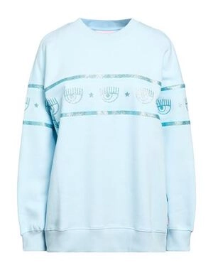 CHIARA FERRAGNI Cotton Sweatshirt - Blue