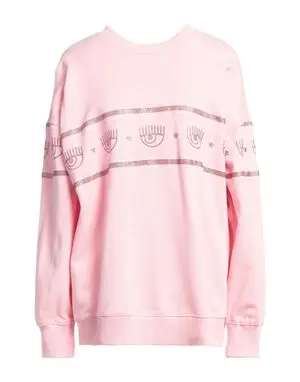 CHIARA FERRAGNI Cotton Sweatshirt - Pink