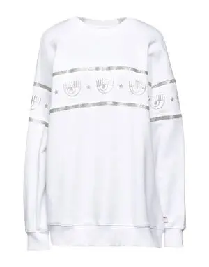CHIARA FERRAGNI Chiara Ferragni Cotton Sweatshirt White