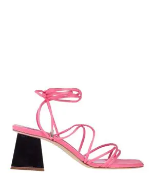NCUB Sandals With Ties At Ankle Fuchsia
