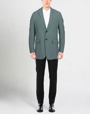 Dunhill Blazer Size Wool, Tussah Silk, Cotton, Mulberry Silk - Sage Green