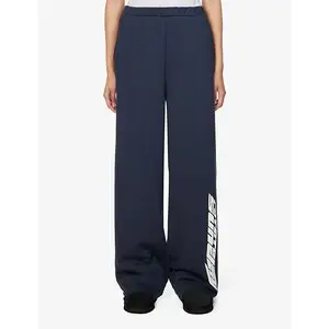 ROTATE BY BIRGER CHRISTENSEN Wide-leg High-rise Organic-cotton Jogging Bottoms