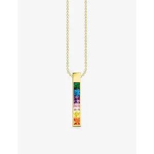 THOMAS SABO 18ct Yellow Gold-plated Sterling Silver And Zirconia Necklace - Multicoloured