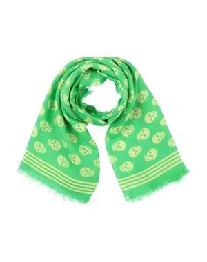 Alexander McQueen Woman Scarf Fuchsia Size - Modal Green