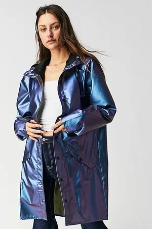 Rains Long Rain Jacket Laser L