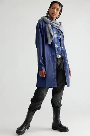 Rains Long Jacket - Storm