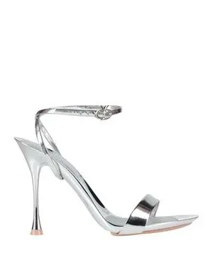 GIANVITO ROSSI Sandals In Leather Silver