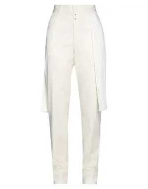 MAISON MARGIELA High-waisted Tapered Pants - White