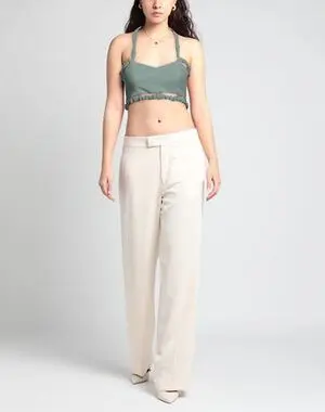 GANNI Top Organic Cotton - Sage Green