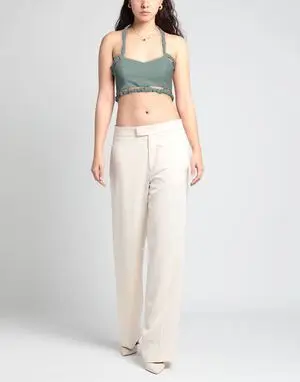 GANNI Top Organic Cotton - Sage Green