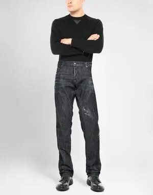Dsquared2 Jeans In Cotton, Elastane And Cow Leather