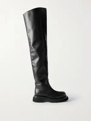 Bottega Veneta Cuissard Leather Over-the-knee Boots