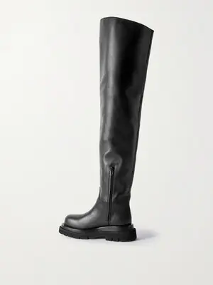 Bottega Veneta Cuissard Leather Over-the-knee Boots