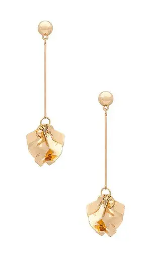 Shashi Petunia Dangle Earrings - Gold