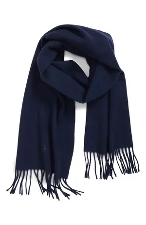 Polo Ralph Lauren Wool Blend Muffler Scarf Cruise Navy