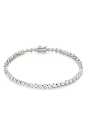 Monica Vinader Monica Vinader Diamond Essential Tennis Bracelet Sterling Silver