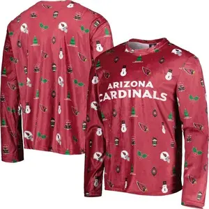 FOCO Arizona S Holiday Repeat Long Sleeve T-shirt - Cardinal