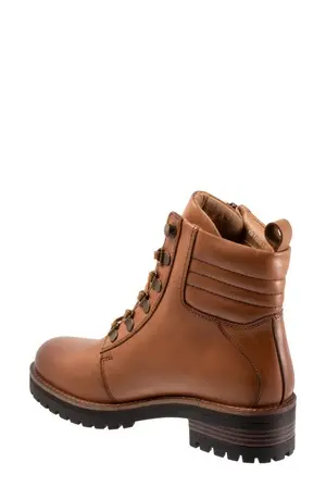 Softwalk Everett Lace-up Boots - Luggage Leather