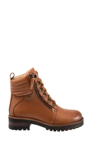 Softwalk Everett Lace-up Boots - Luggage Leather