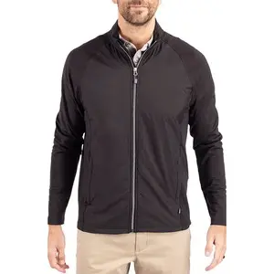 Cutter & Buck Adapt Knit Hybrid Full Zip Jacket - Black