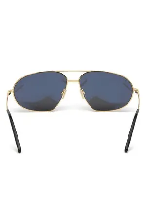 TOM FORD Bradford 63mm Oversize Pilot Sunglasses