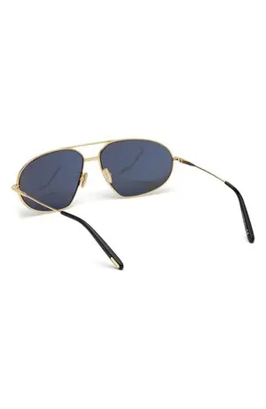TOM FORD Bradford 63mm Oversize Pilot Sunglasses