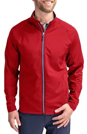 Cutter & Buck Adapt Hybrid Full Zip Jacket - Red