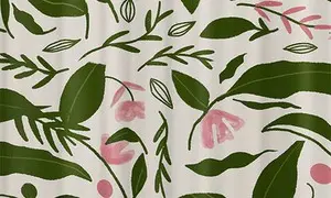 DENY DESIGNS The Plant Lady Shower Curtain