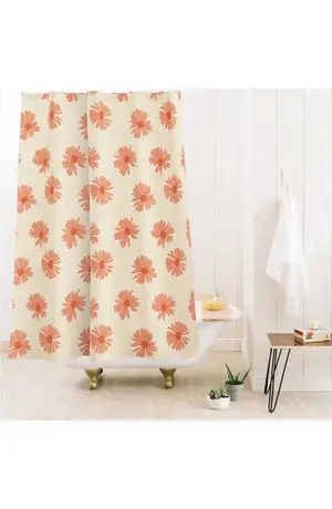 DENY DESIGNS Gerber Daisy Shower Curtain