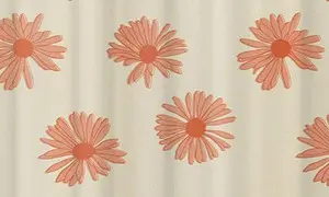 DENY DESIGNS Gerber Daisy Shower Curtain