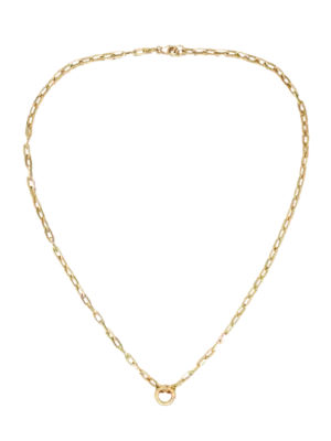 FOUNDRAE Refined Open Clip 18-karat Necklace - Gold