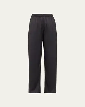 Giorgio Armani Silk Straight Leg Trousers