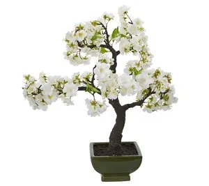 NEARLY NATURAL Cherry Blossom Bonsai Artificial Tree By - One-color