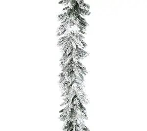 FRASER HILL FARM 9-ft. Mountain Pine Flocked Ga Land - One-color