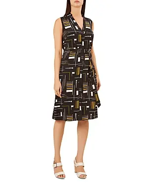 HOBBS LONDON Cassandra Printed Shirt Dress