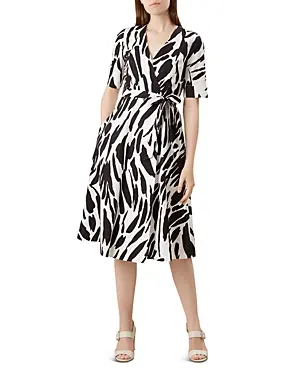 HOBBS LONDON Amara Printed Wrap Dress