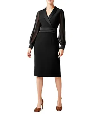 HOBBS LONDON Fridah Tuxedo Sheath Dress