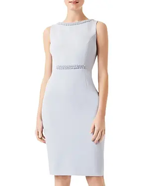 HOBBS LONDON Gill Embellished Sheath Dress