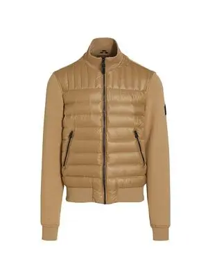 Mackage Men's Collin Mixed-Media Bomber Jacket - Camel  - Camel