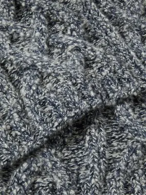 Loro Piana Sciarpa Cable-knit Cashmere Scarf