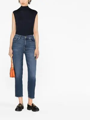 7 For All Mankind Skinny Cropped Jeans