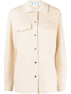 Off-white Drop Shoulder Jackets For Men